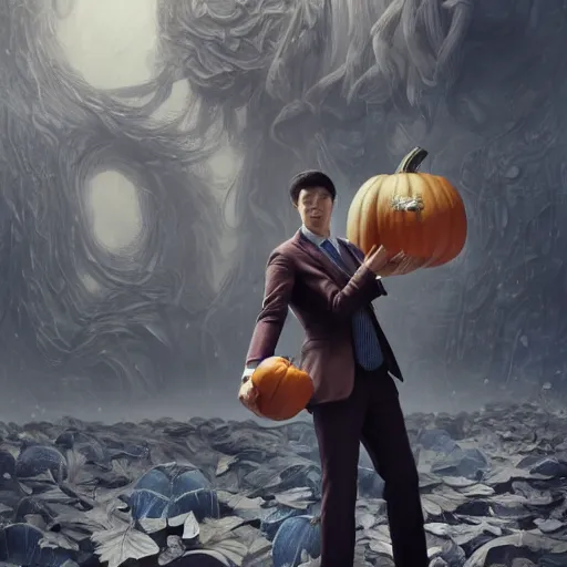 beautiful detailed fantasy korean man wearing a suit | Stable Diffusion ...