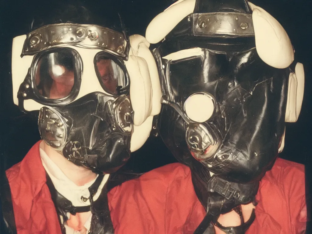 80s polaroid colour flash photograph of gimp, man in | Stable Diffusion ...