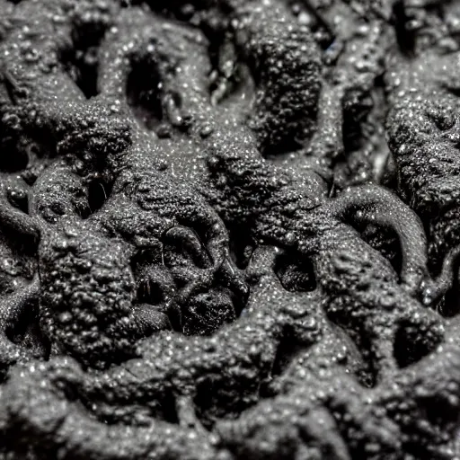 photograph of a black, tar - like fungus with lots of | Stable Diffusion