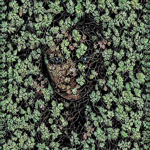 A woman made out of vines and flowers, digital art, | Stable Diffusion ...