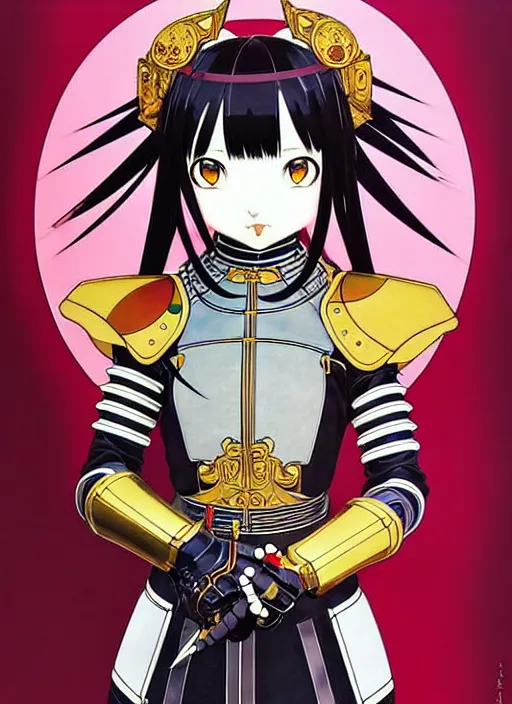 takashi murakami, ilya kuvshinov anime female knight | Stable Diffusion ...