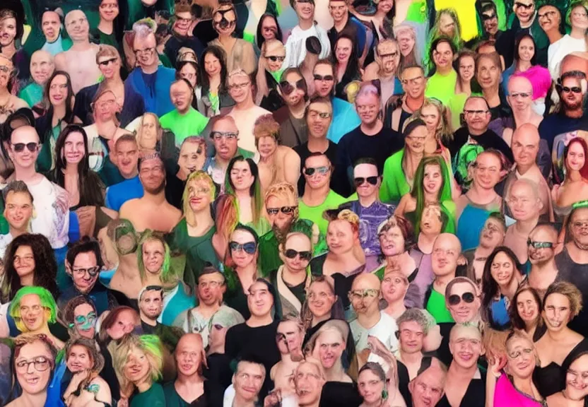 a ultra realistic photograph of everyone going neon | Stable Diffusion ...