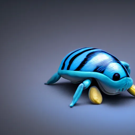 photograph of a realistic blue striped parasect | Stable Diffusion ...