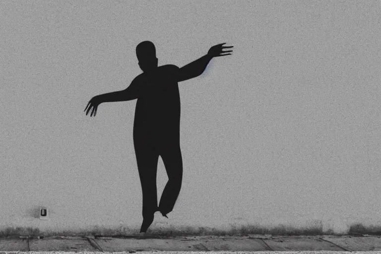 half of a man phasing through a wall | Stable Diffusion