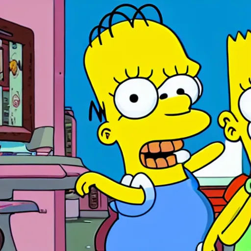 Squid Game (2021) episode featuring The Simpsons | Stable Diffusion ...