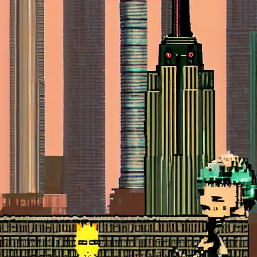 empire state building, hylics 2 screenshot | Stable Diffusion | OpenArt