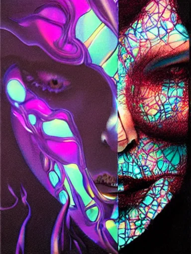 a dream divided by zero : : orchids, fiber - optics, | Stable Diffusion