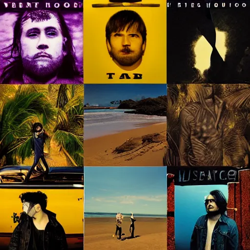 2010s alternative rock album covers based on Hawaii | Stable Diffusion ...