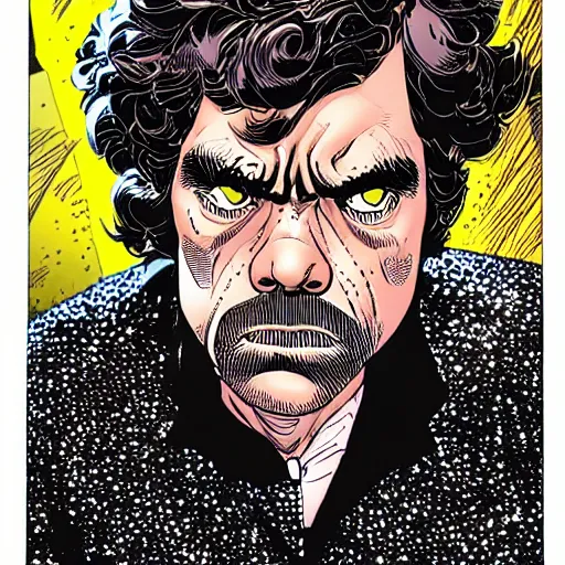 dynamic macro portrait of angry peter dinklage super | Stable Diffusion ...