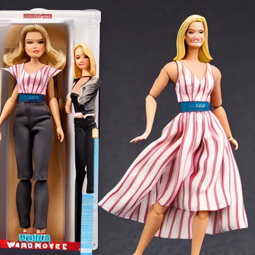 margot robbie barbie action figure | Stable Diffusion