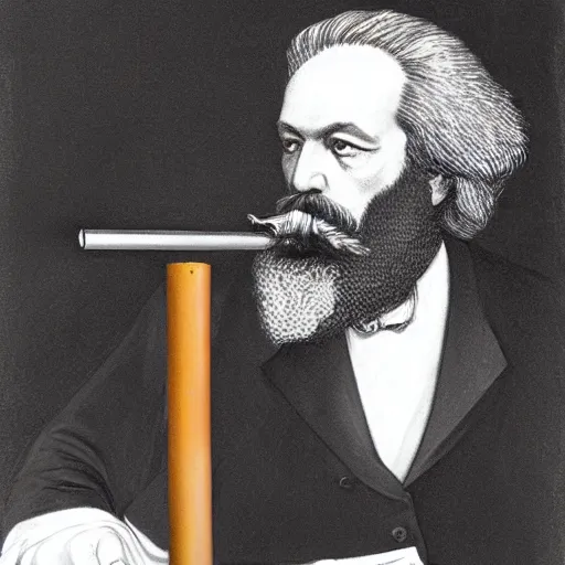 realistic portrait of Karl Marx smoking a bong | Stable Diffusion | OpenArt