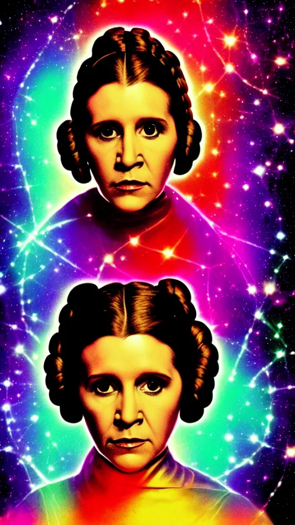 a portrait of princess leia in the style of laser art. | Stable ...