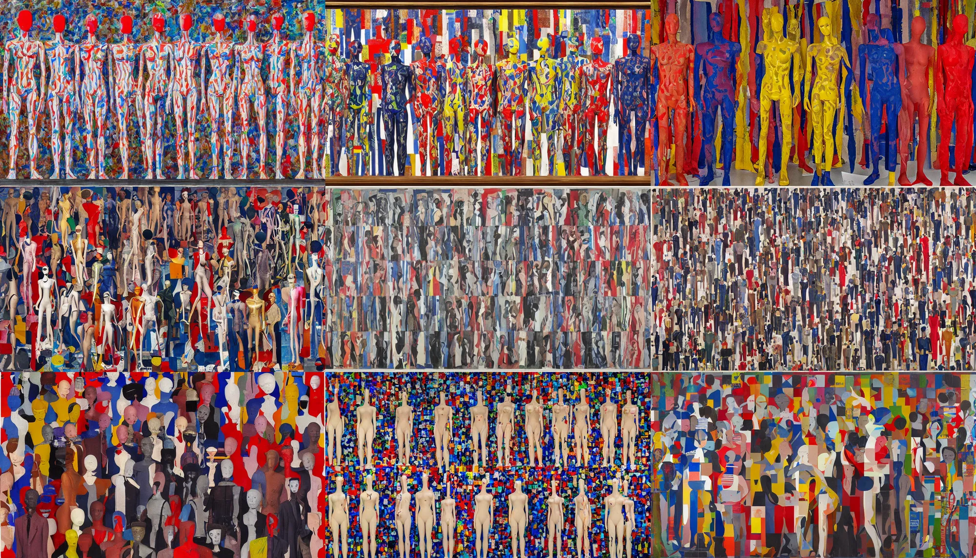 faceless people, mannequins, jasper johns | Stable Diffusion | OpenArt