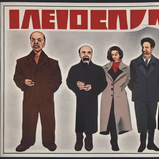 the cast of seinfeld and vladimir lenin in an original | Stable ...