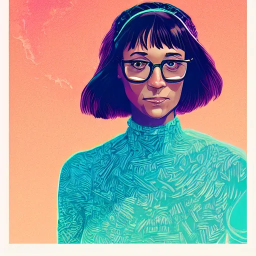 rashida jones portrait, artstation winner by victo | Stable Diffusion ...