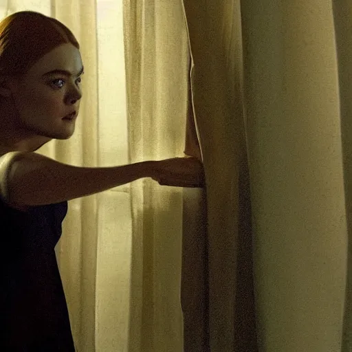 ultra realistic medium shot of elle fanning in prey, | Stable Diffusion ...