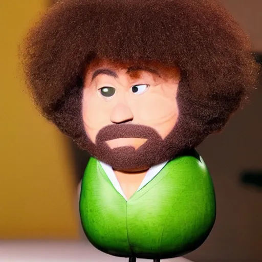 an humanoid avocado that looks like bob ross on a | Stable Diffusion ...