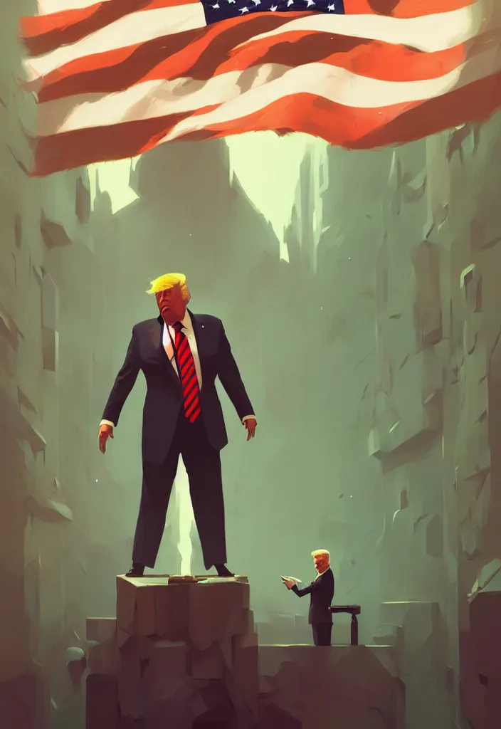 portrait of donald trump, republicans party, united | Stable Diffusion ...