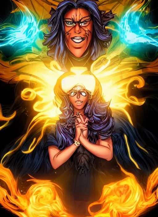 A full portrait photo of a wizard comic character, | Stable Diffusion ...