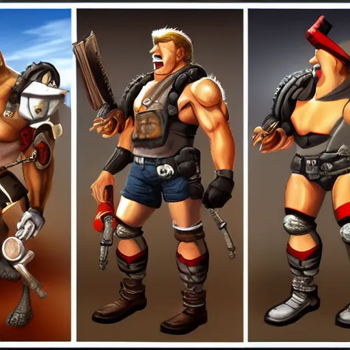 Serious sam as smash characters, concept art | Stable Diffusion | OpenArt