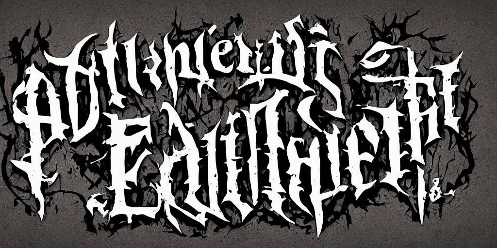 accurate vector font serif gothic horror themed,'a b c | Stable Diffusion