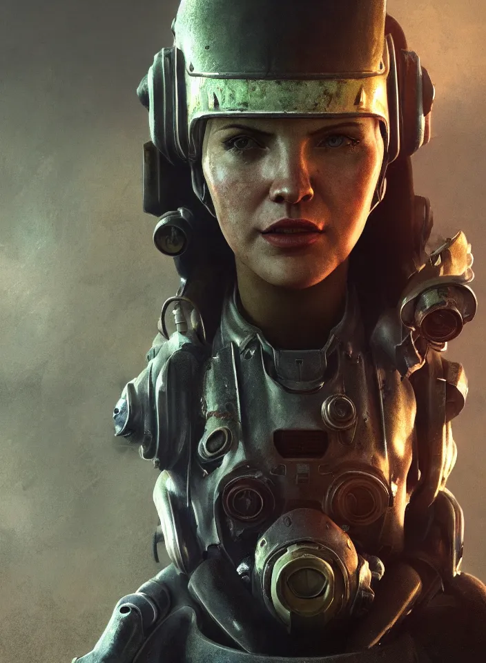 a face portrait of a angela merkeli in fallout 4, | Stable Diffusion ...