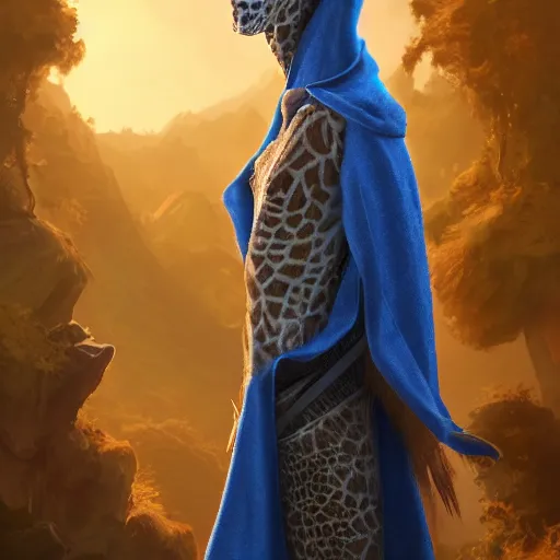 a highly detailed portrait of a humanoid giraffe in a | Stable ...