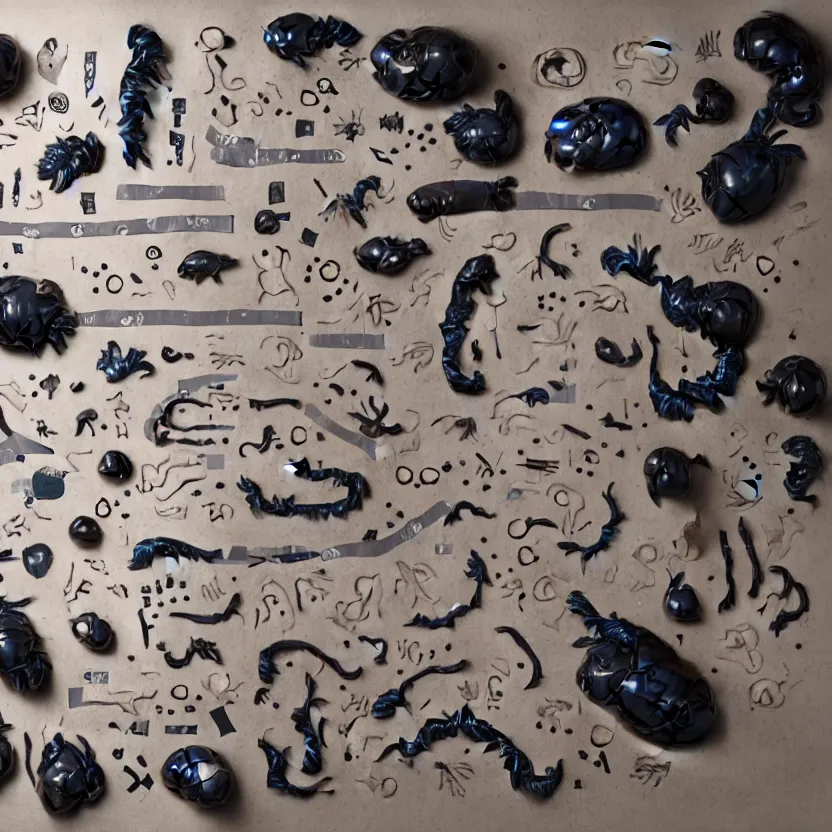 photo of a knolling of the dismembered body of a | Stable Diffusion