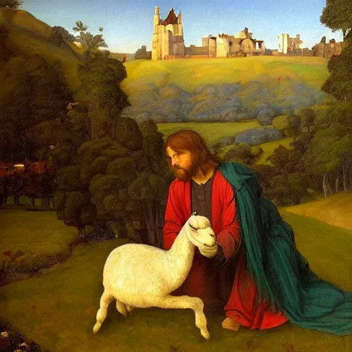 beautiful pre - raphaelite painting of a man in | Stable Diffusion ...