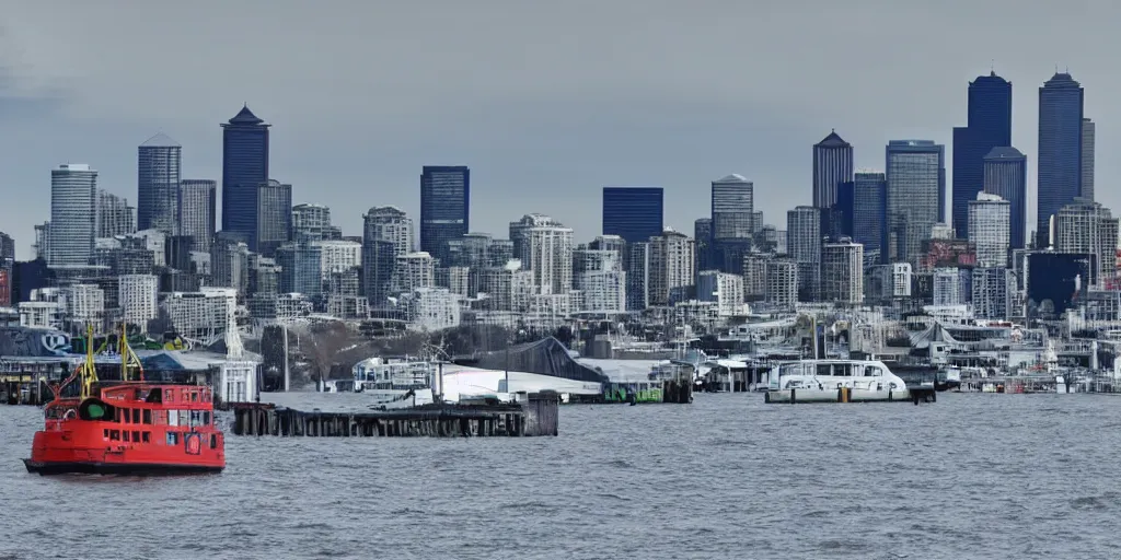 seattle being destroyed by a sea monster | Stable Diffusion | OpenArt