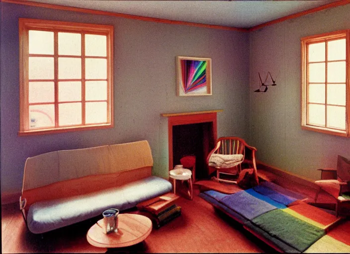 realistic documentary interior photo, of a rainbow | Stable Diffusion ...