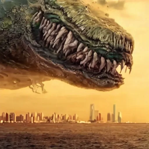 huge scary monster coming from the sea and attack new | Stable Diffusion | OpenArt