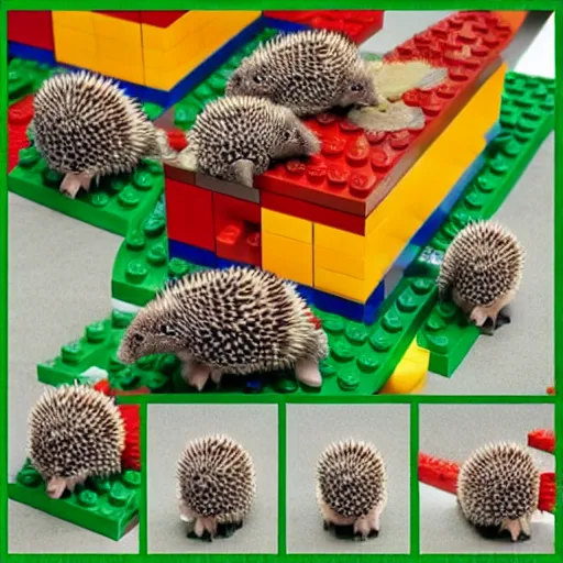 lego version of hedgehogs, photo | Stable Diffusion | OpenArt