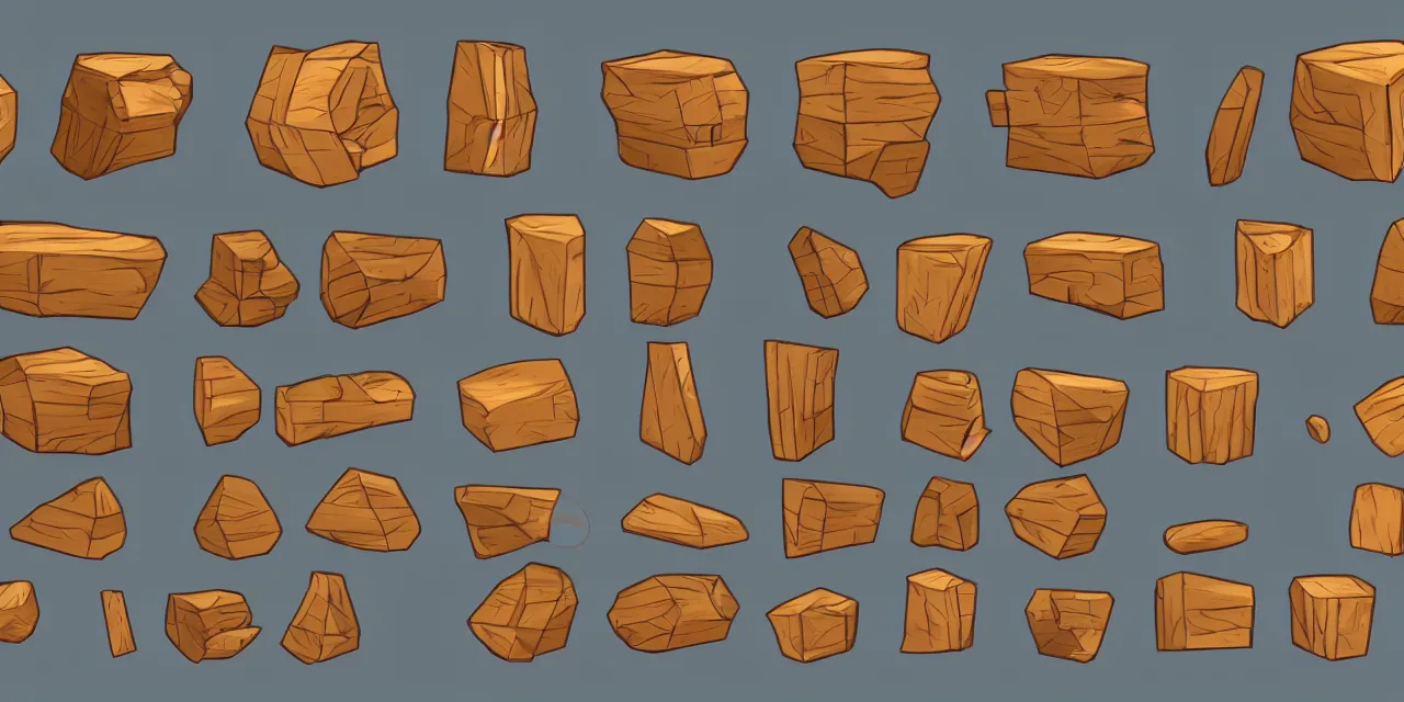 game asset sheet, 2 d sprite, lumber wood | Stable Diffusion | OpenArt