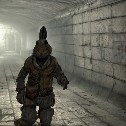 a rabbit in the video game metro 2033 | Stable Diffusion | OpenArt