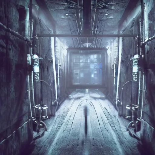 scary dungeon with torture devices and restraints, | Stable Diffusion