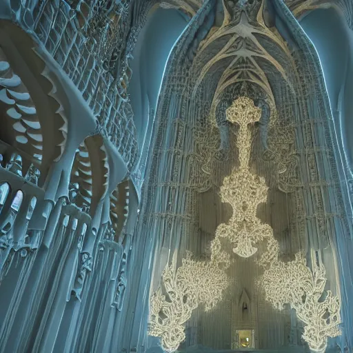 a beautiful 3 d render of a massive sprawling fractal | Stable ...