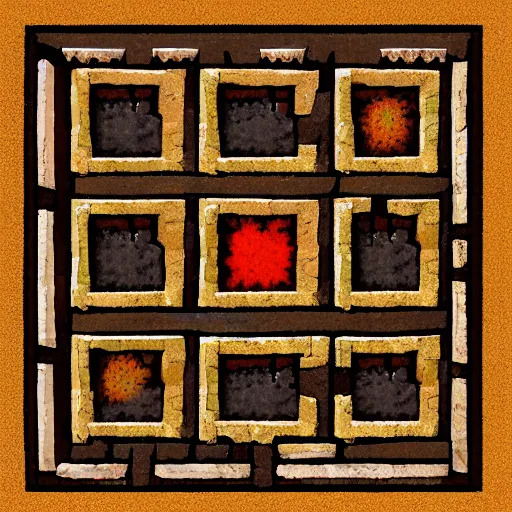 dungeon floor tiles for game, lava caves | Stable Diffusion | OpenArt