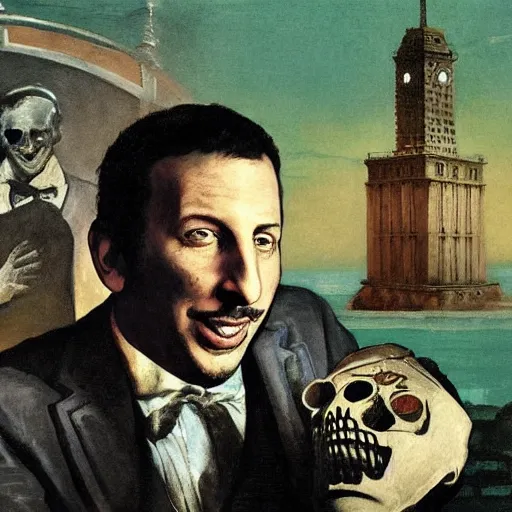 bioshock thespian adam sandler atop the theater stage | Stable ...