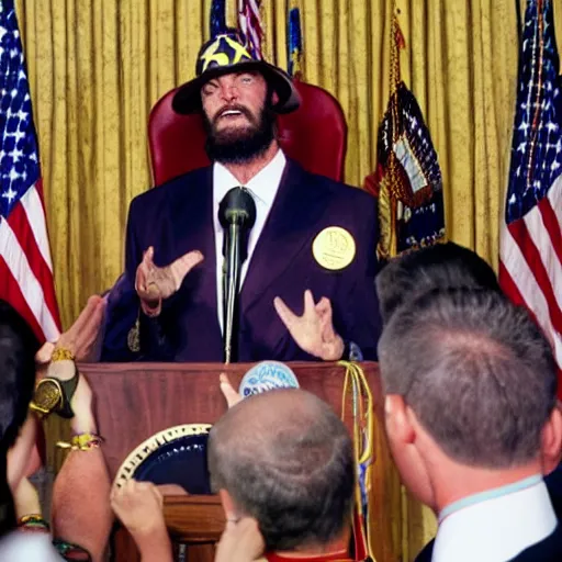 Macho Man Randy Savage as the President of the United | Stable ...