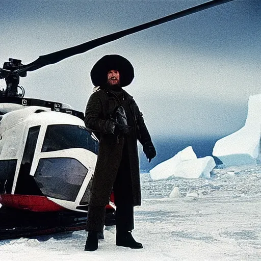 “MacReady (played by Kurt Russel) wearing an oversized | Stable ...