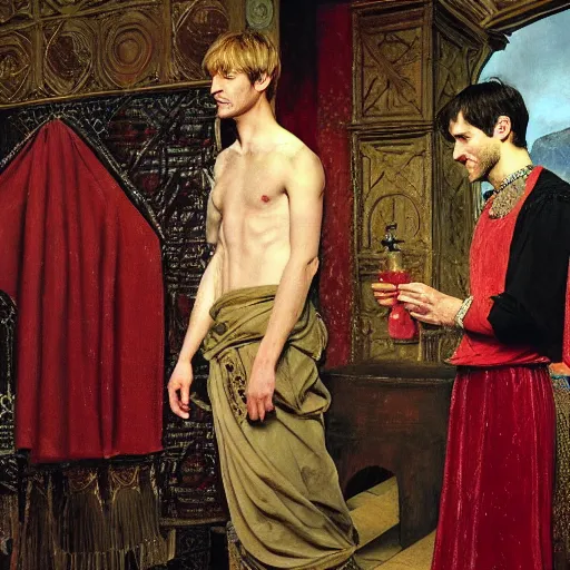 Colin Morgan And Bradley James Shirtless