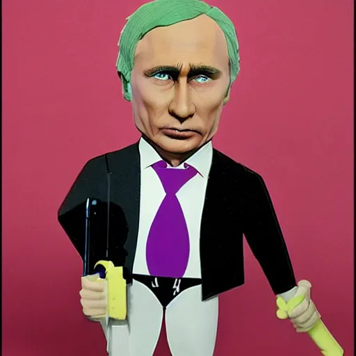 vladimir putin cosplay inventing hybrid warhol, stop | Stable Diffusion ...