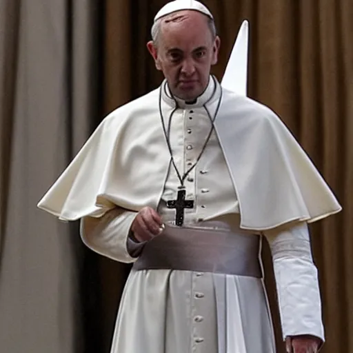 a new arm tattoo of jude law as the pope | Stable Diffusion