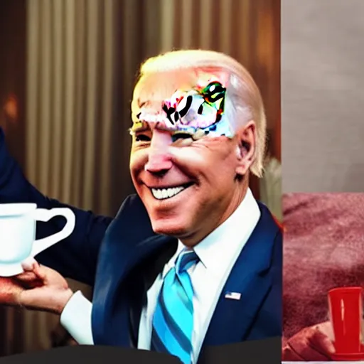 joe biden holding a lean cup in a rap music video | Stable Diffusion