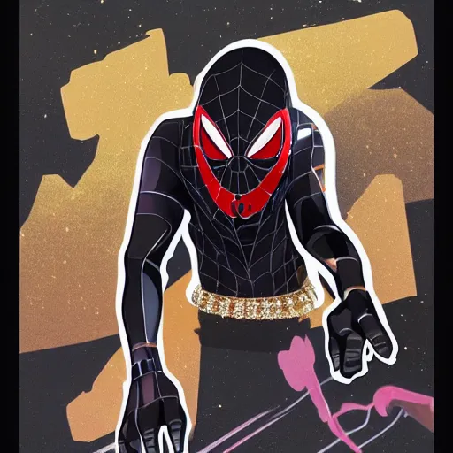 a matte painting of miles morales, dripped out, | Stable Diffusion ...
