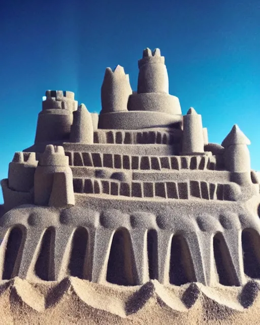 a detailed sandcastle in the shape of a large fork, | Stable Diffusion ...