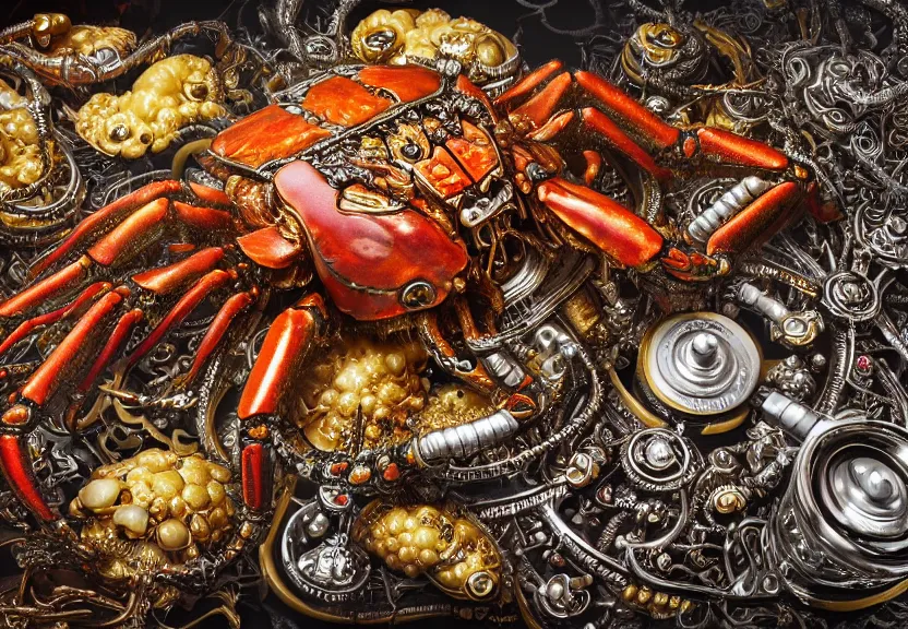 complexity. insane detail. an opulent banquet of food | Stable ...