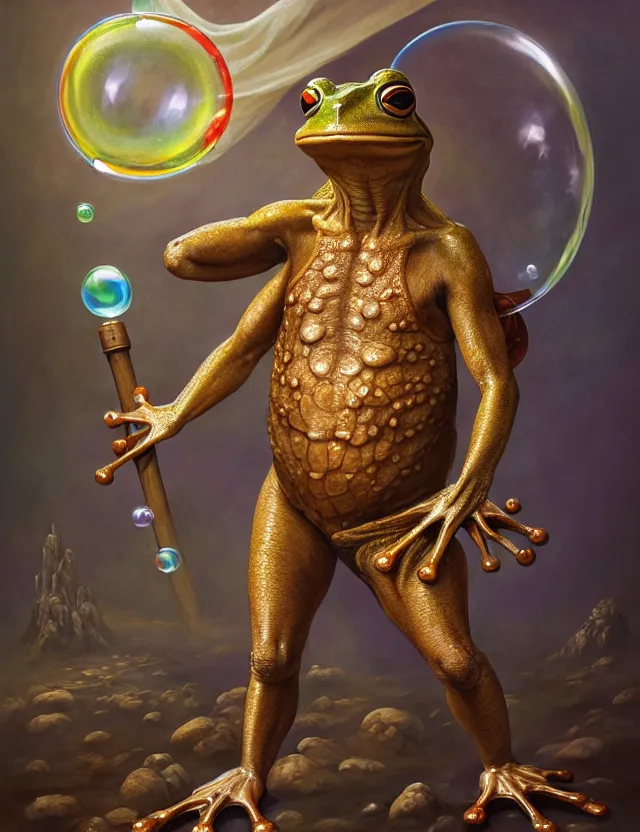 anthropomorphic bipedal frog that is dressed as a | Stable Diffusion ...