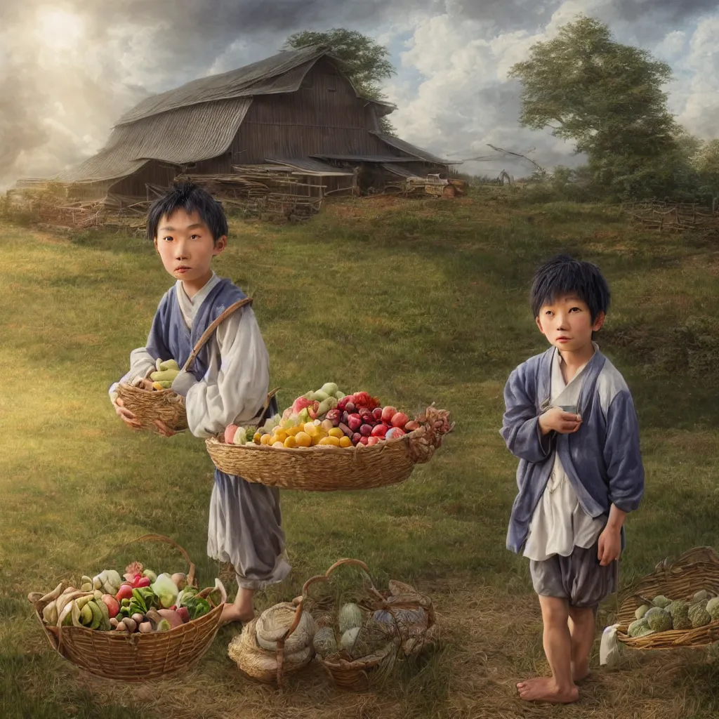 medium wide portrait of a young Japanese boy with | Stable Diffusion ...